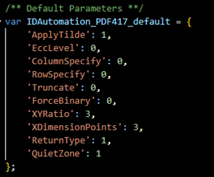 JavaScript PDF417 Barcode Generator
