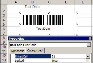 Generating Barcodes With the ActiveX Control in Microsoft Excel
